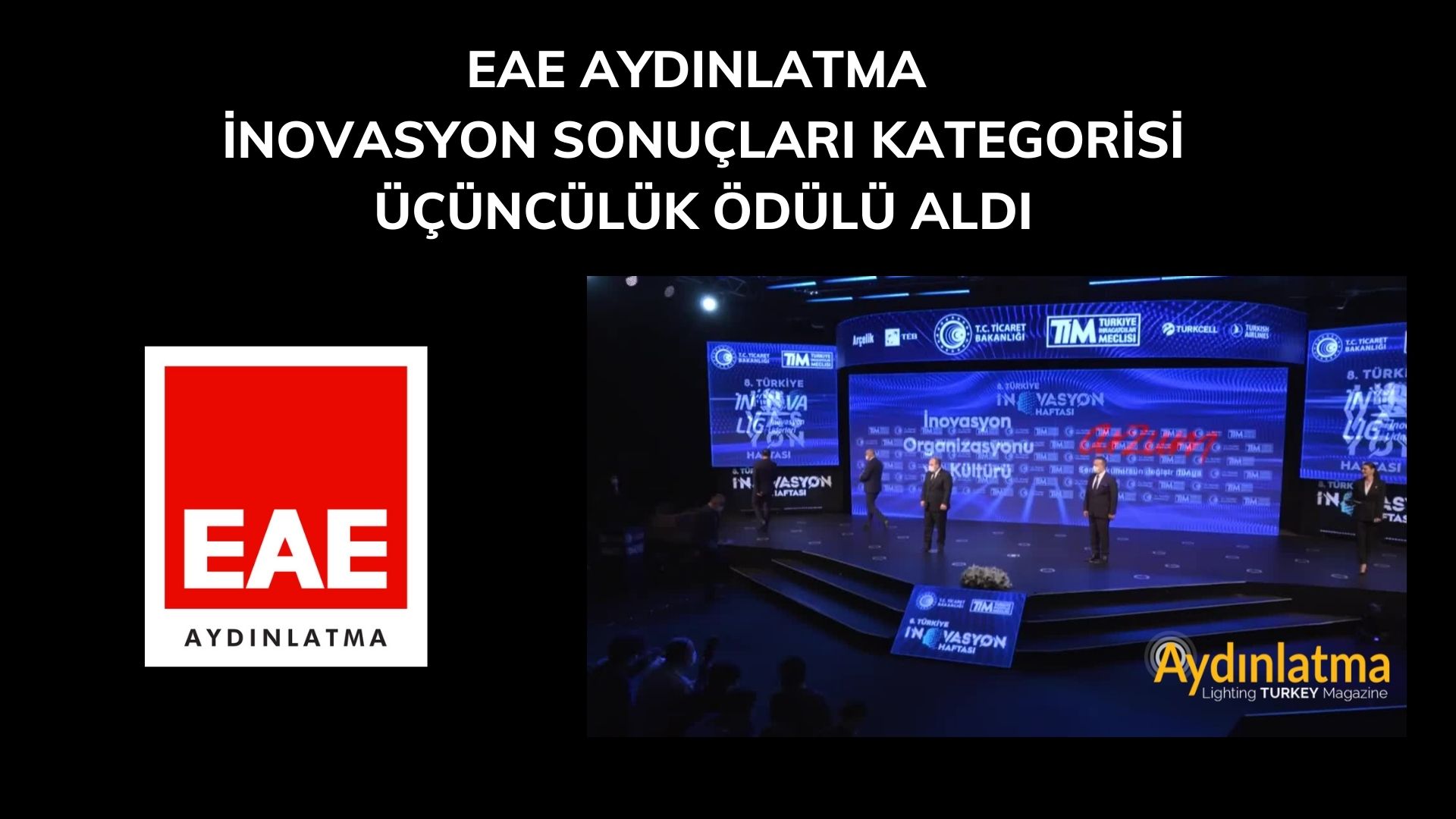EAE Aydınlatma “İnovasyon” Ödülü Aldı – Lighting magazine